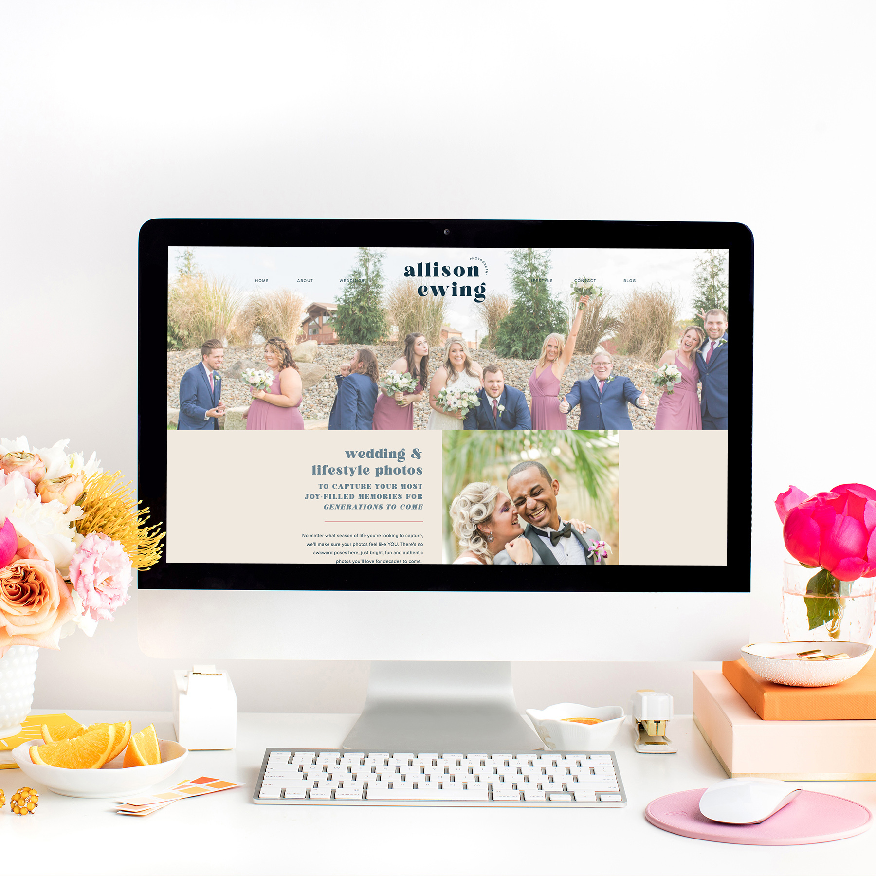 Custom Brand + Showit Website Reveal | Allison Ewing Photography - b is ...